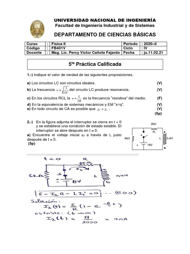 PC5 20-2 Enunciados + Solución | PDF | Métodos y materiales de enseñanza