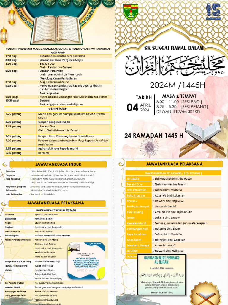 Buku Program Khatam Quran 2024 | PDF