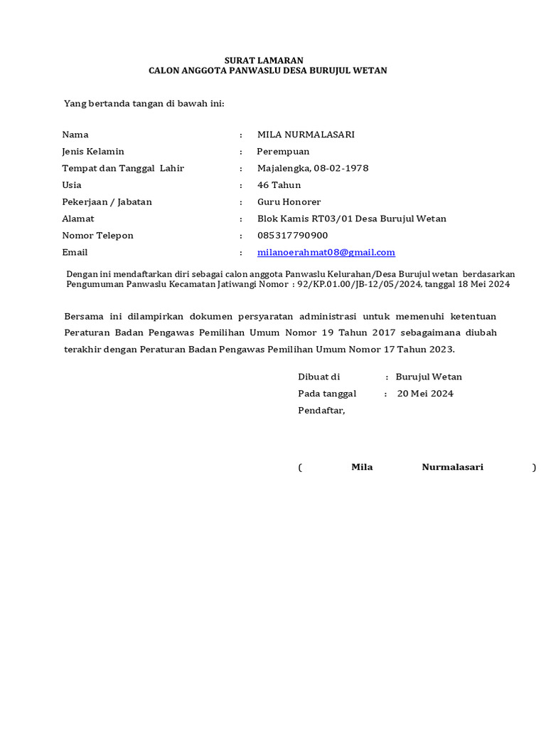 Berkas Pendaftaran PKD | PDF