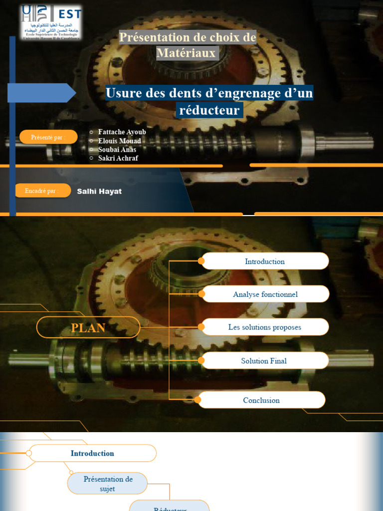 Présentation Final Choix Materiaux-2 | PDF | Acier | Engrenage