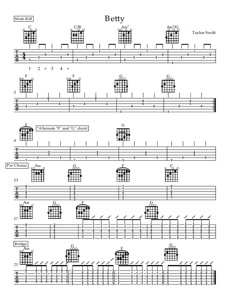Betty | PDF | Musical Forms | Songs