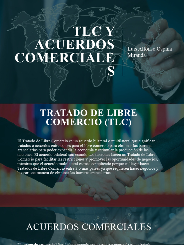 Tlc y Acuerdos Comerciales | PDF | Libre comercio | Tratado de Libre Comercio Norteamericano
