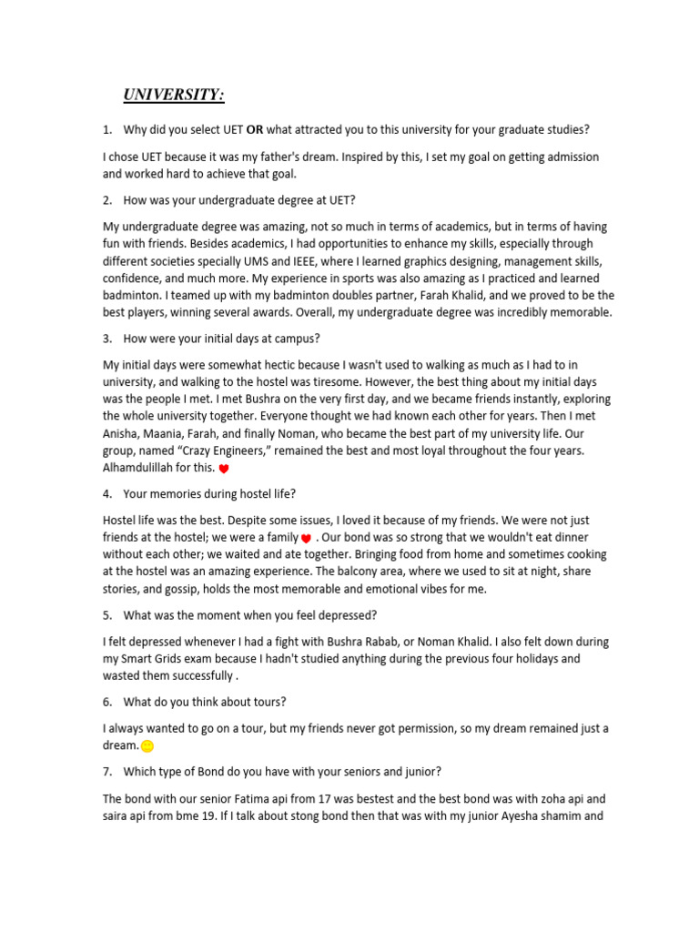 Sarah Interview | PDF