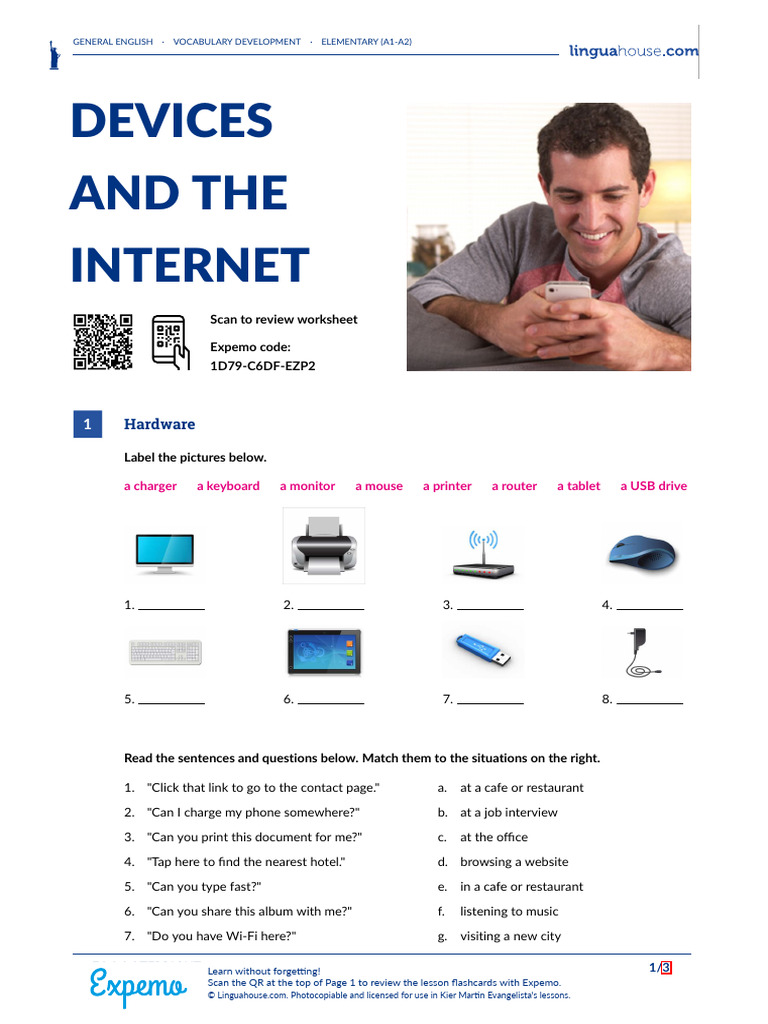 devices-and-the-internet-american-english-teacher | PDF | Smartphone ...