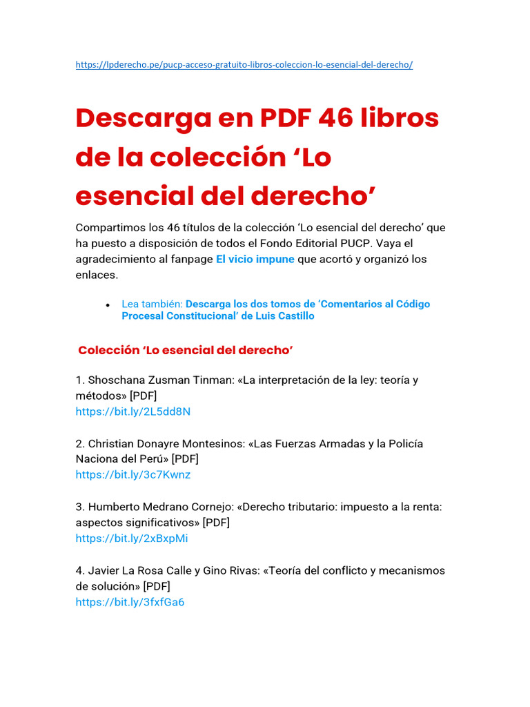 Enlace De Libros De Introduccion Al Derecho Pdf Esfera Pública