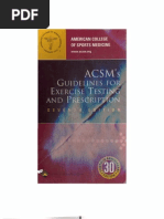ACSM Preparticipation Screening Guidelines | PDF