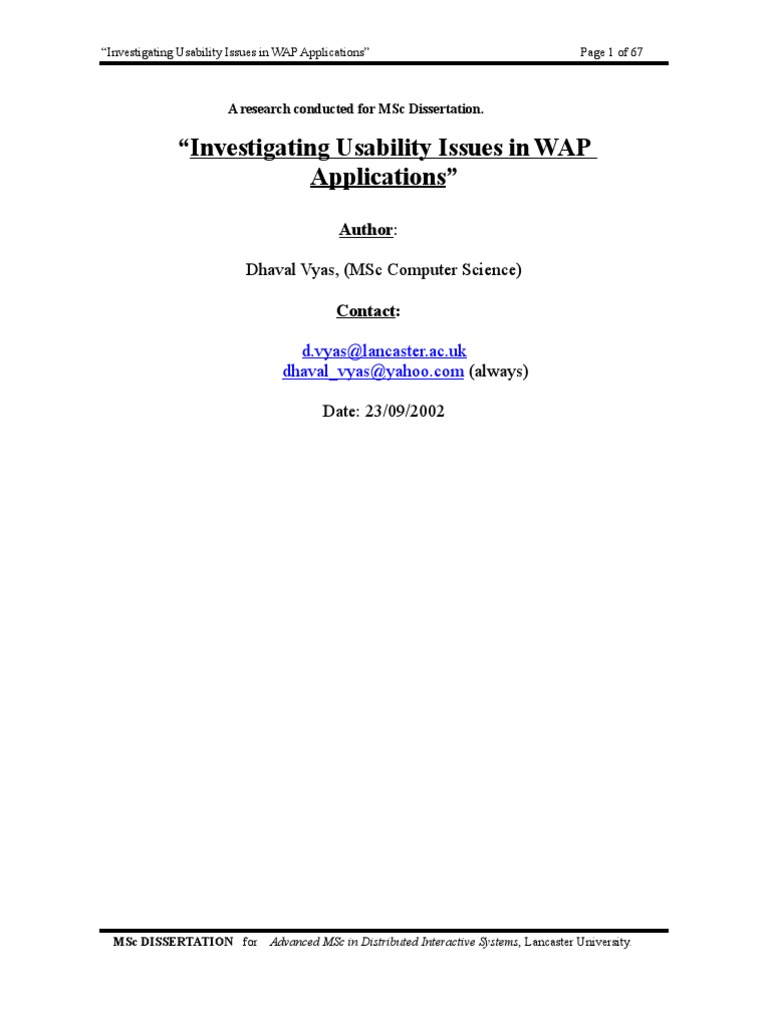 Mobile Usability | PDF | Usability | User Interface