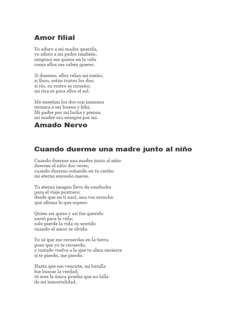 Amor Filial | PDF | Religión y espiritualidad | Poesía