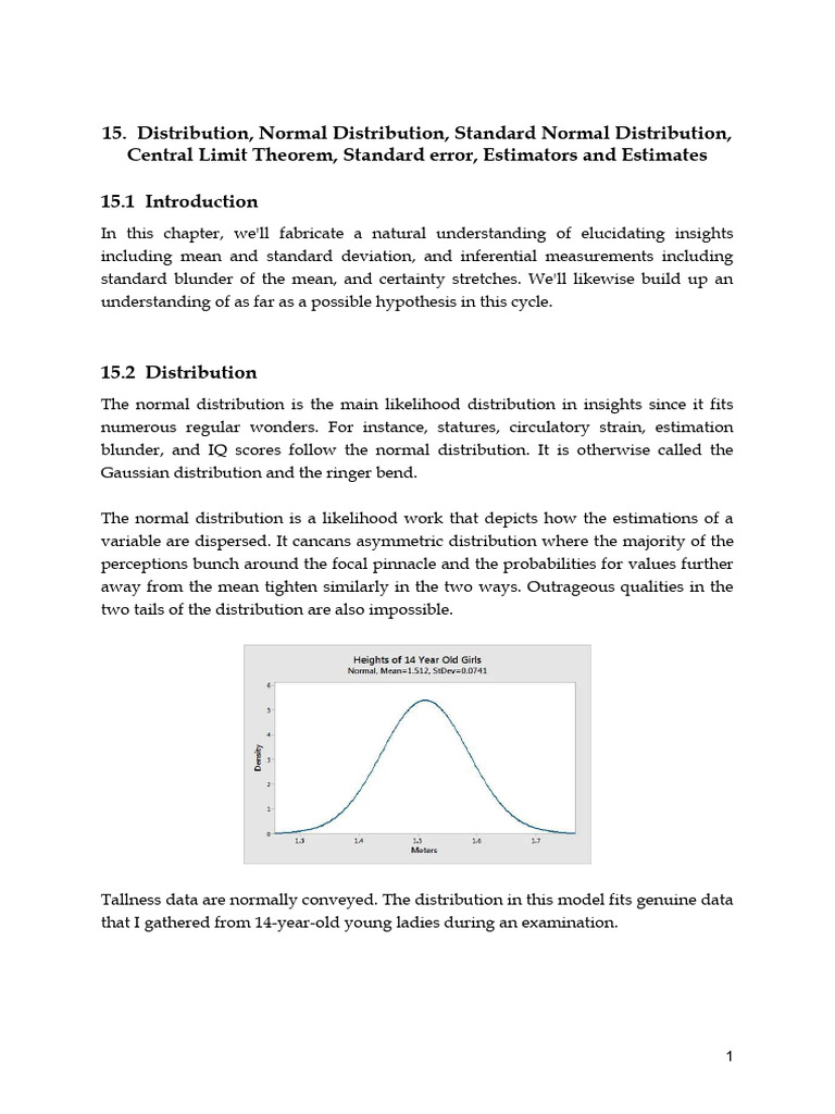 Distribution, Normal Distribution, Standard Normal Distribution ...