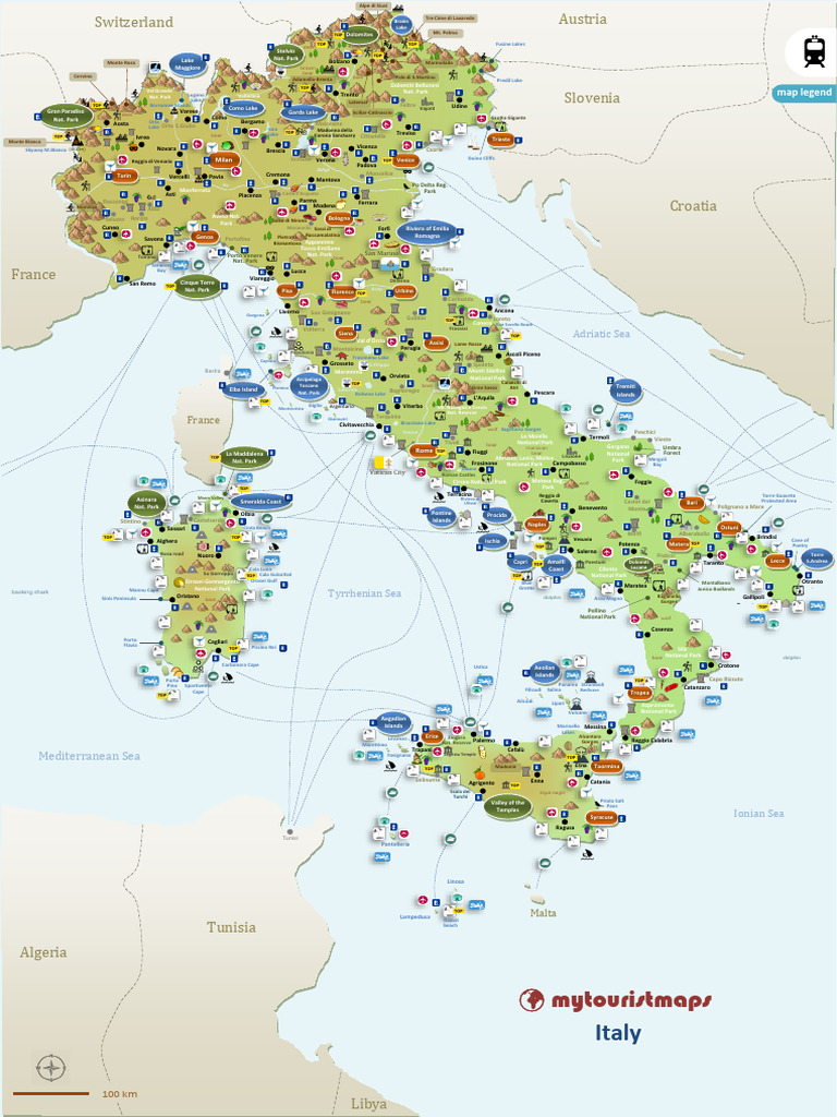 Interactive Tourist Map of Italy | PDF