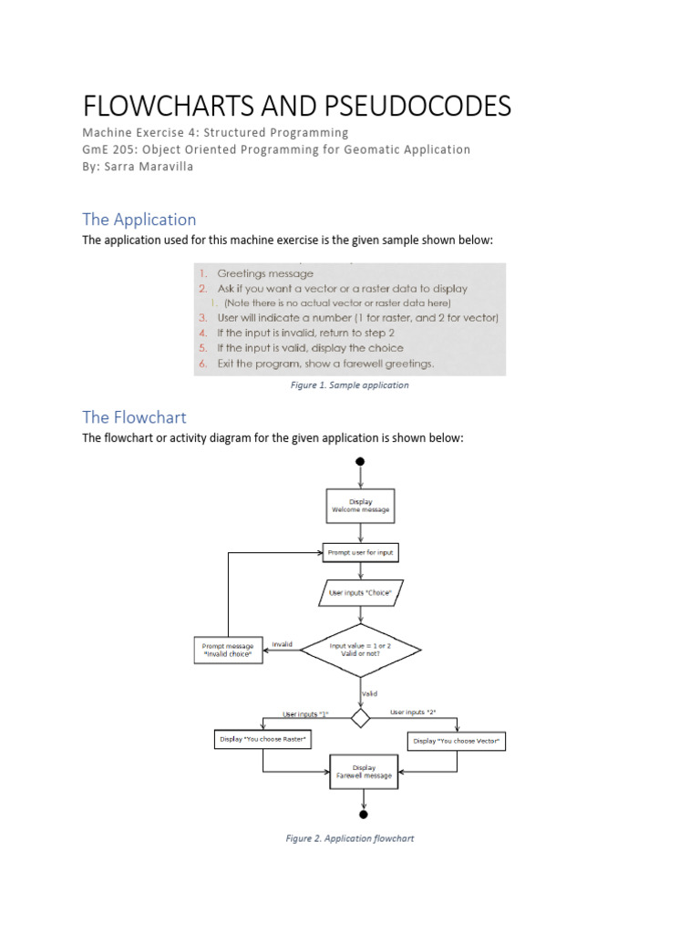 Flowcharts and Pseudocode for OOP | PDF | Computers