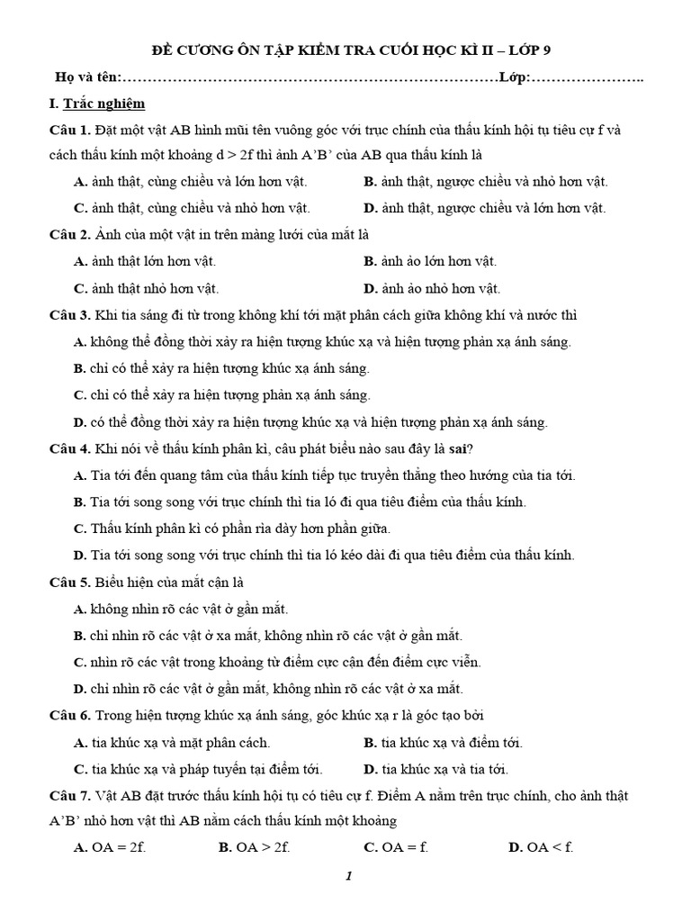 ĐềCuongHKII - HS2324 sua | PDF