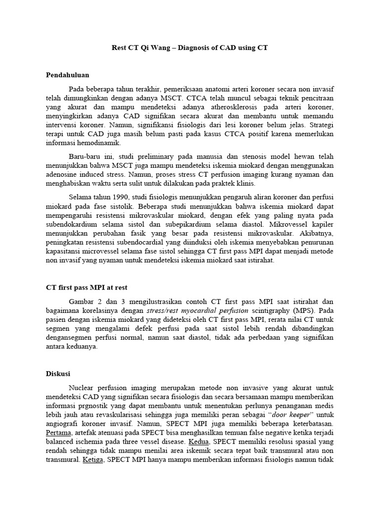 Catatan CT Scan | PDF