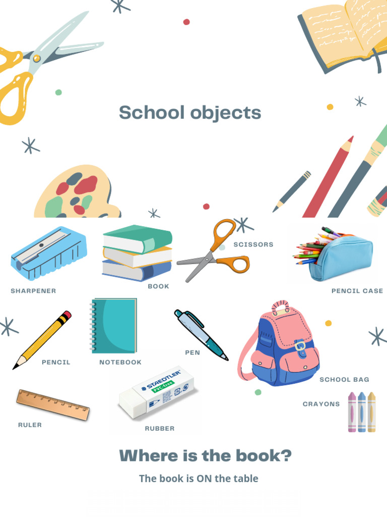 Essential School Objects and Locations | PDF