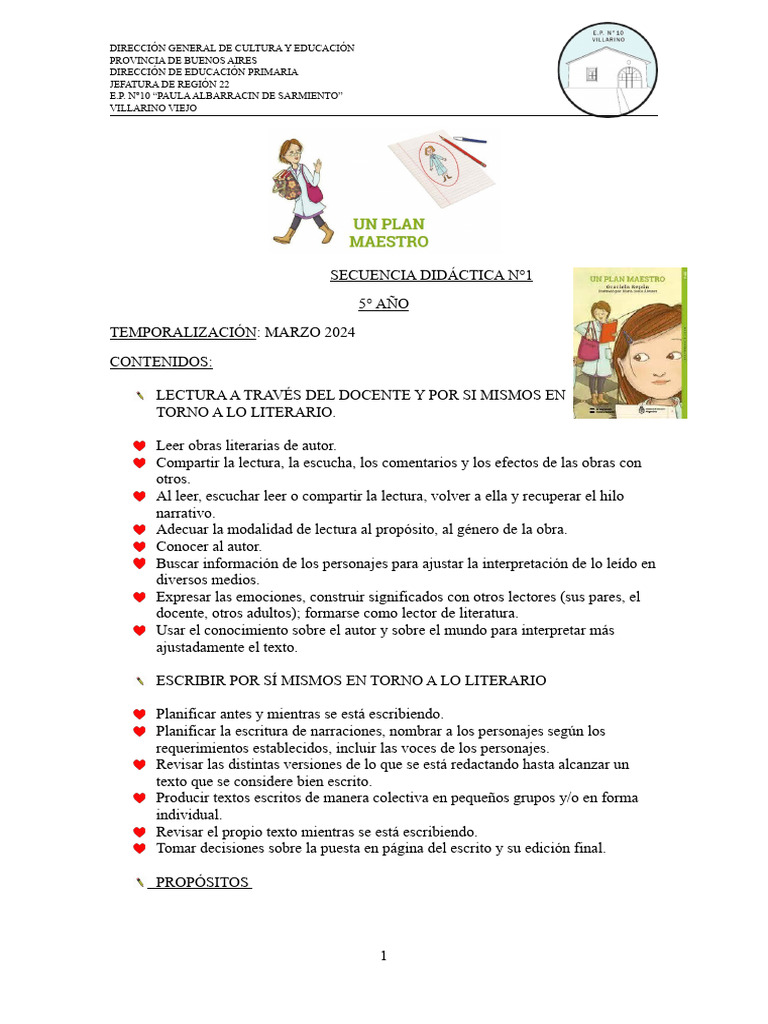 5TO SECUENCIA UN PLAN MAESTRO | PDF | Narración | Suspense (Género)