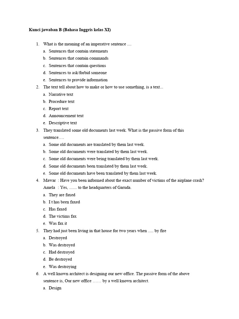 Soal OTK Keuangan Kelas XI | PDF | Linguistics | Grammar