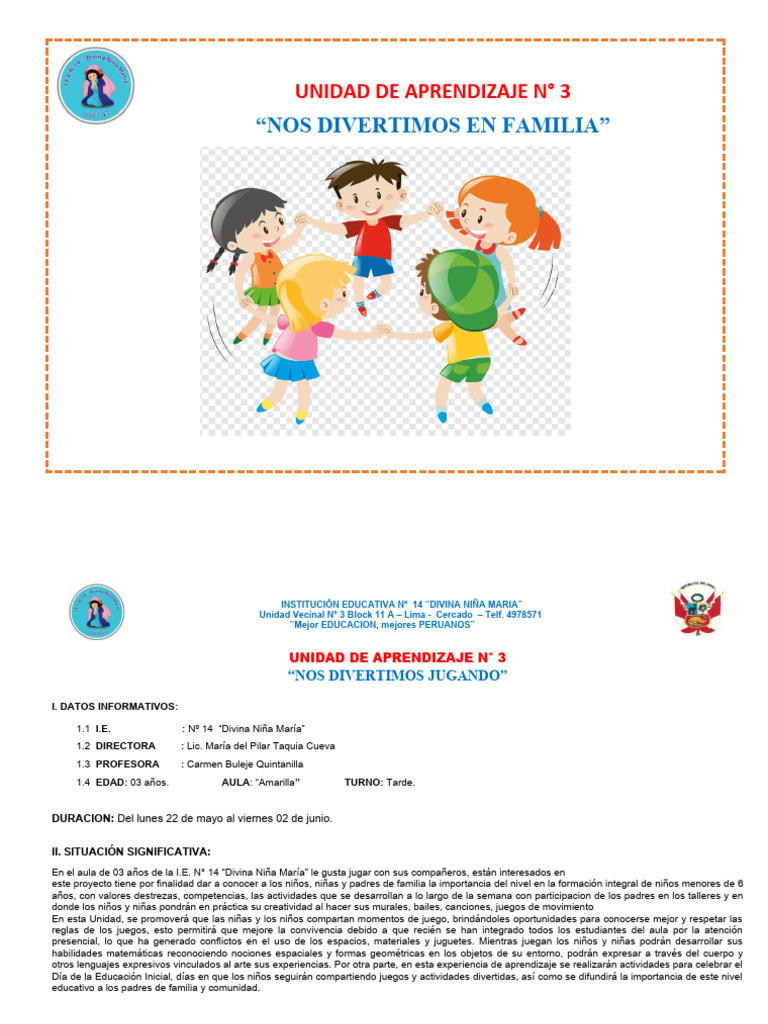 Unidad de Aprendizaje #3 | PDF | Aprendizaje | Dibujo