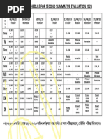 Time Table 2024 - 2025 | PDF