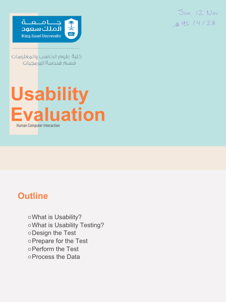 8 - Usability Testing (Annotated) | PDF