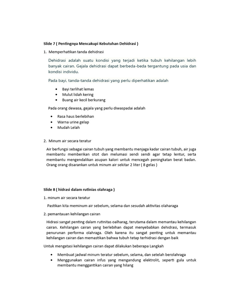 Ringkasan Ppt Ilmu Gizi | PDF