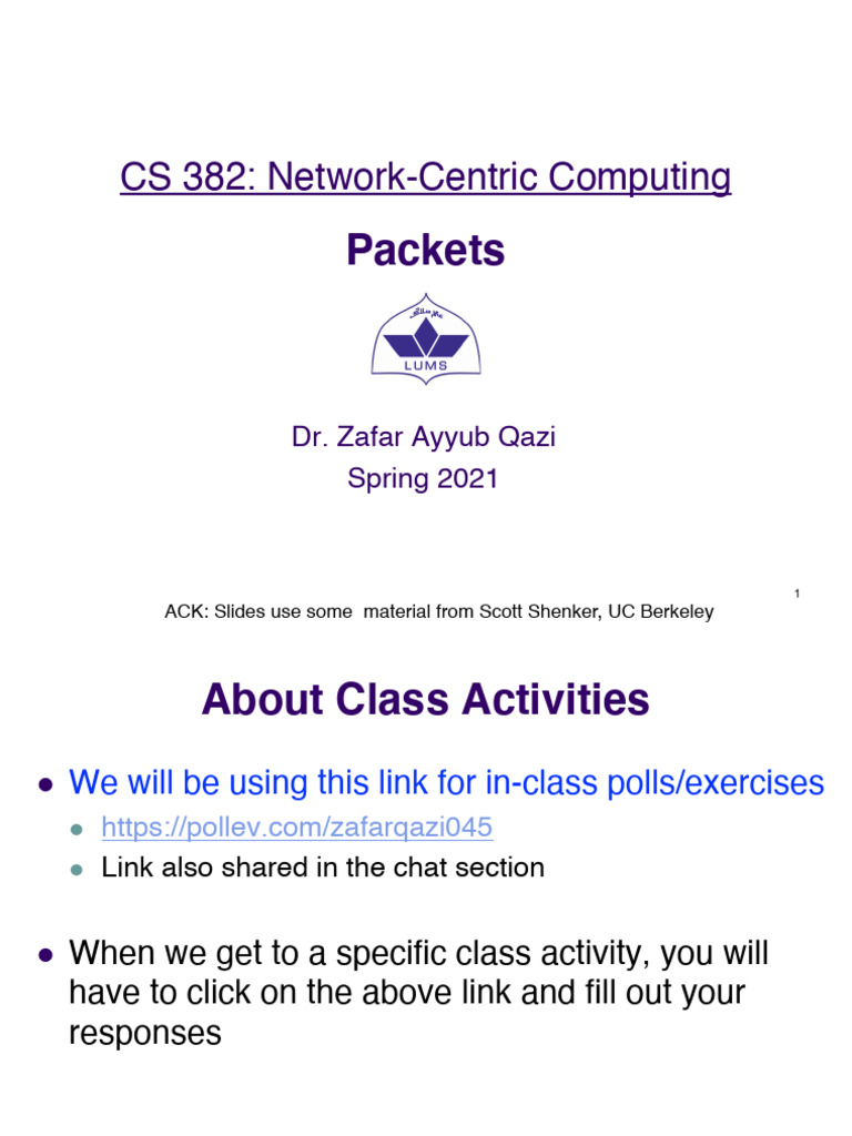 Lec 3 | PDF | Computer Network | Packet Switching