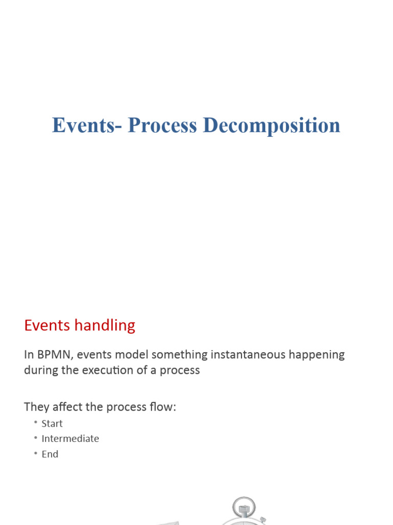 Lecture 6 - Events and Process Decomposition | PDF | Computing | Computer Programming