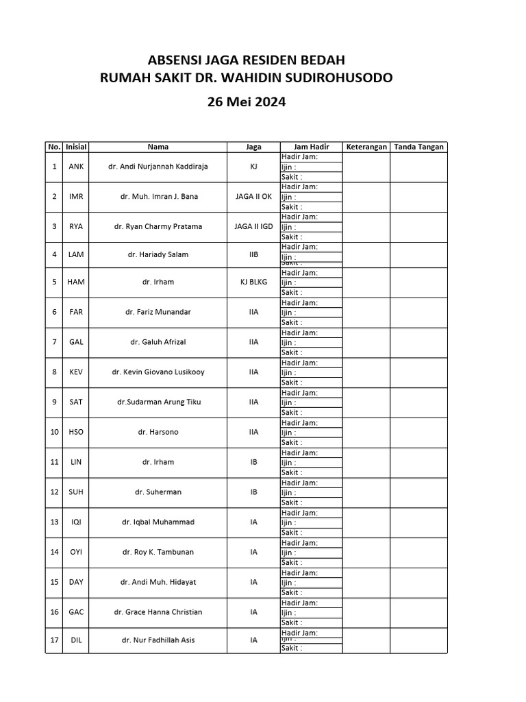 ABSEN 26 MEI 2024 Mull | PDF