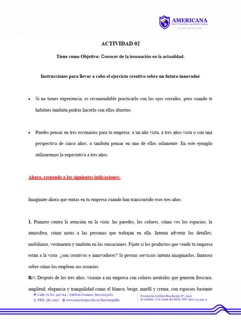 Actividad 02 | PDF | Business | Gusto