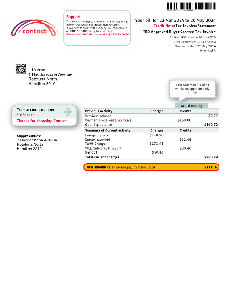 tax Invoice/Statement IRD Approved Buyer Created Tax Invoice | PDF ...