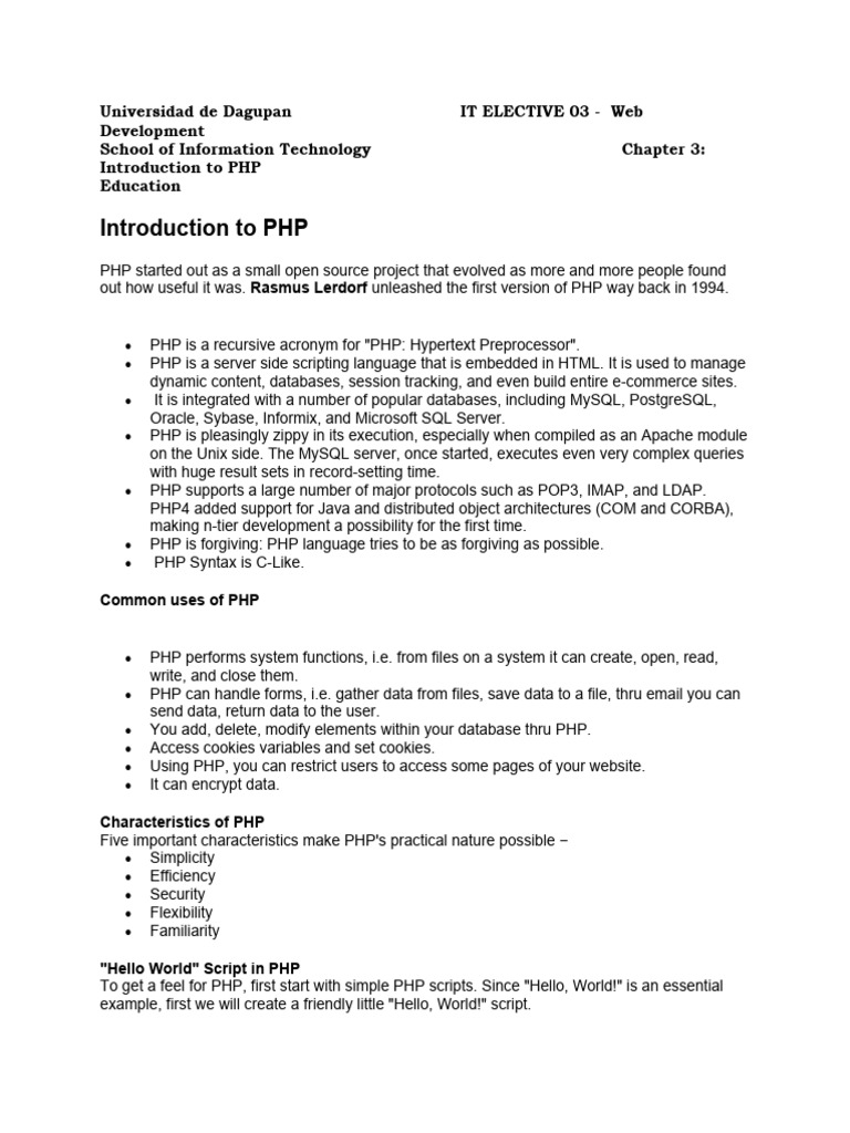 2 Lesson 0320221107094857 | PDF | Php | Boolean Data Type