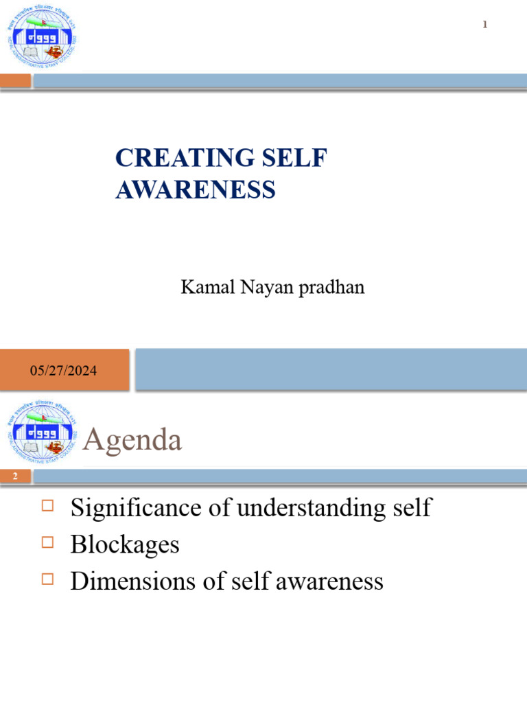 Self Awareness | Download Free PDF | Emotional Intelligence | Self ...