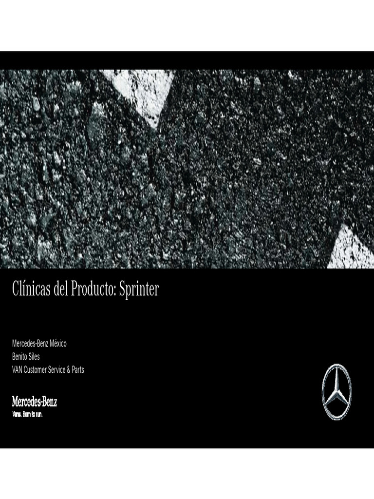 Clínicas de Producto: Sprinter Mercedes-Benz | PDF | Filtración | Motor ...