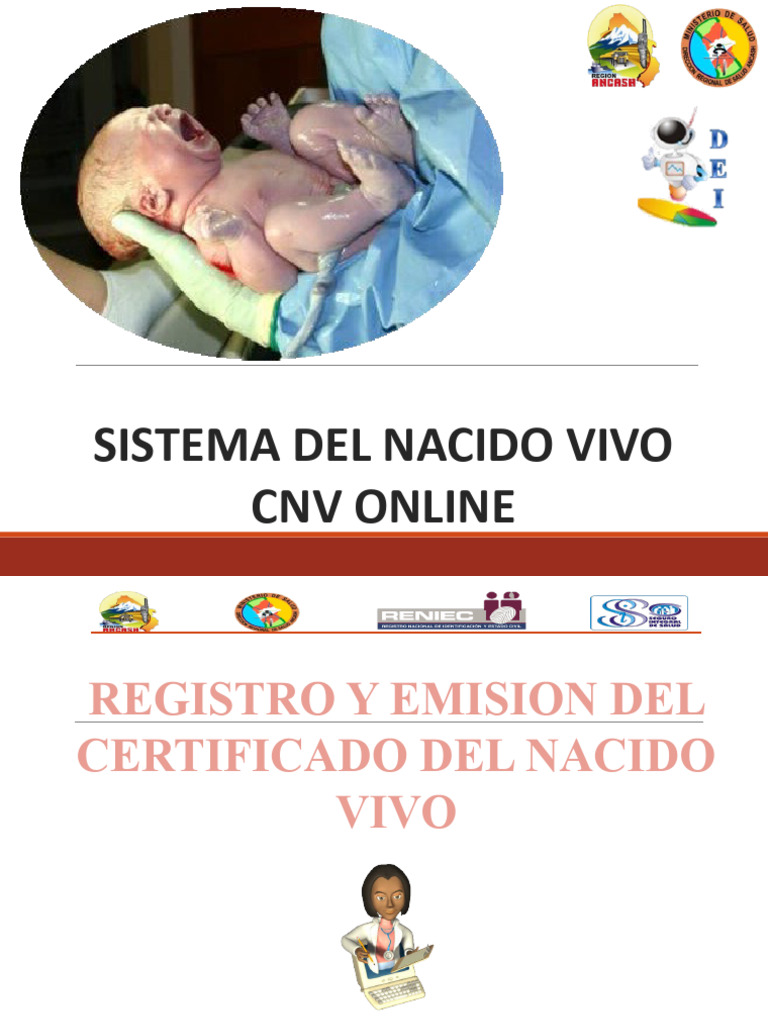 CNV NACIDOS VIVOS | Descargar gratis PDF | Documento de identidad | Contraseña