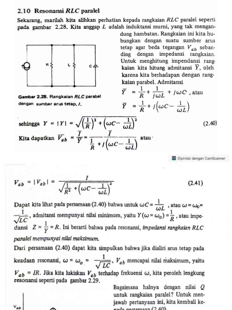 P9 - Resonansi RLC Paralel | PDF