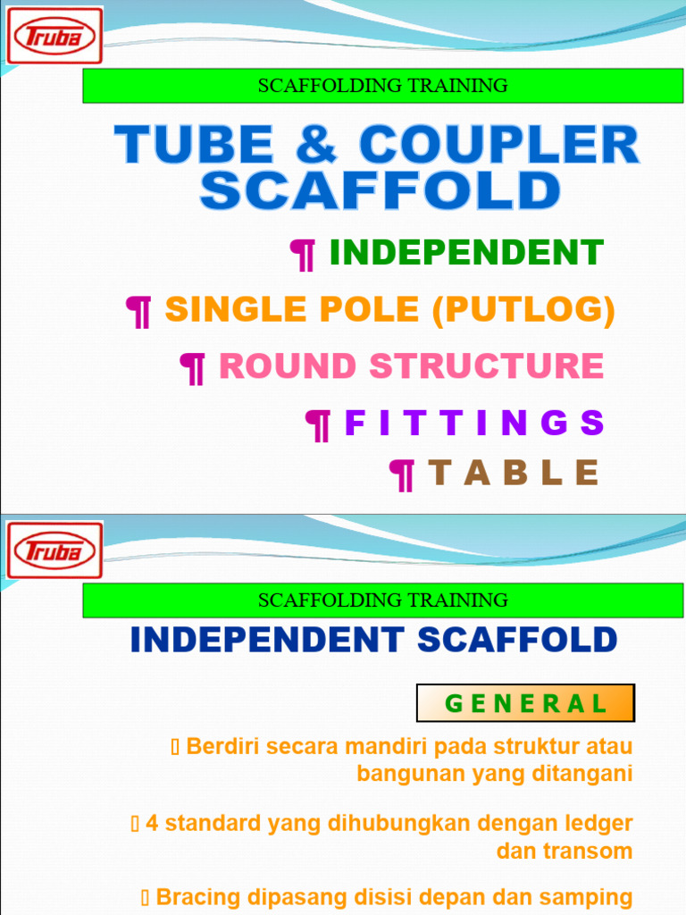 Scaffolding Training Pipa & Klam | PDF