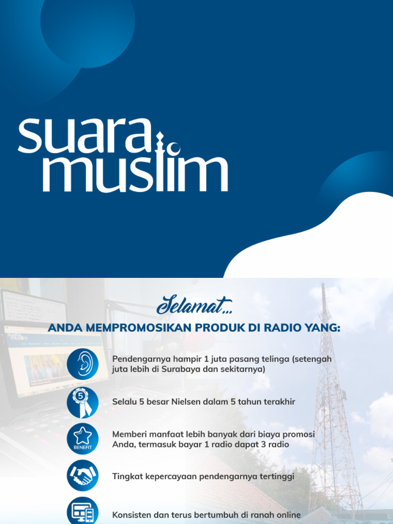 Company Profile Suara Muslim Radio Network | PDF