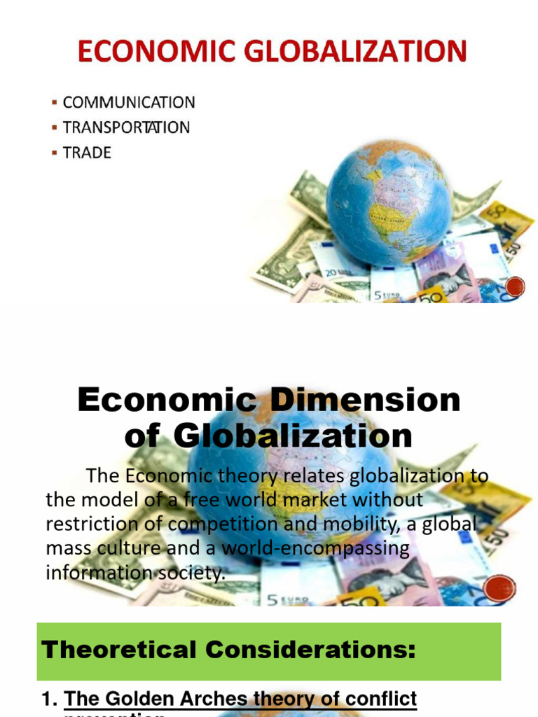Economic+Dimension+of+Globalization | PDF | Economics | World Trade ...