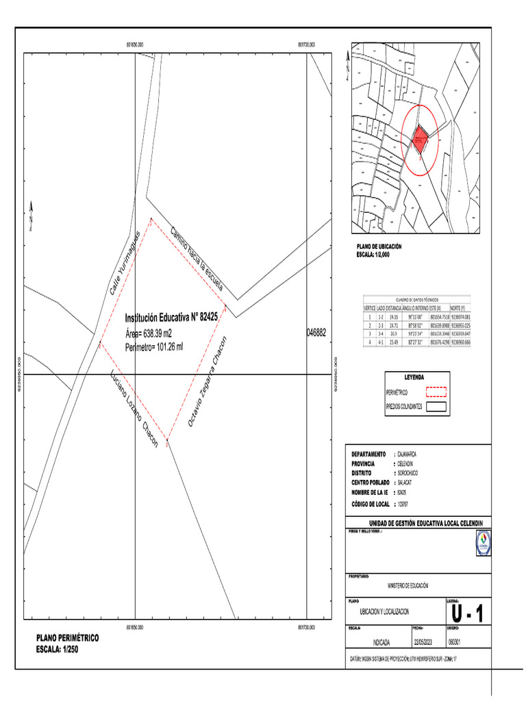 Plano Perimetrico y Ubicacion | PDF