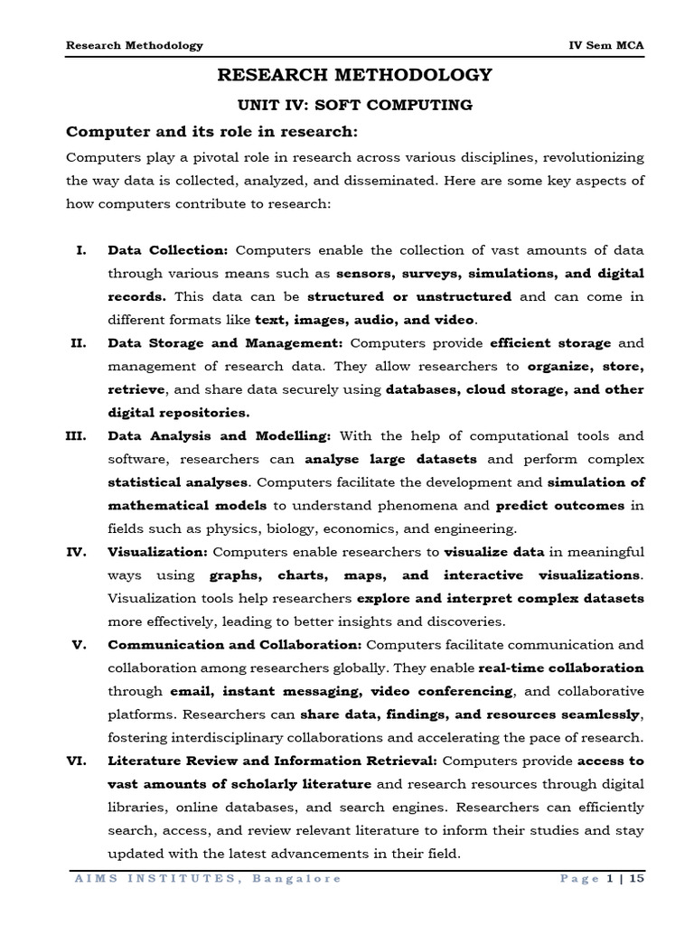 Unit IV - RM Notes | PDF | Genetic Algorithm | Mathematical Optimization