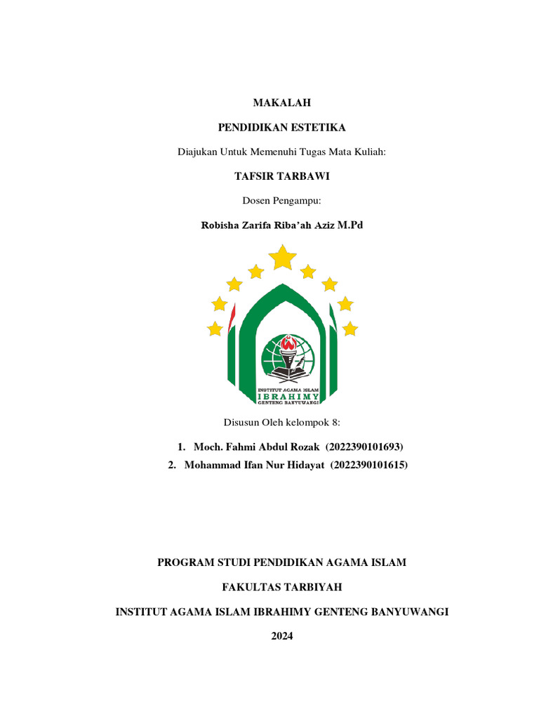 Pendidikan Estetika dalam Islam | PDF | Perjalanan | Agama & Spiritualitas