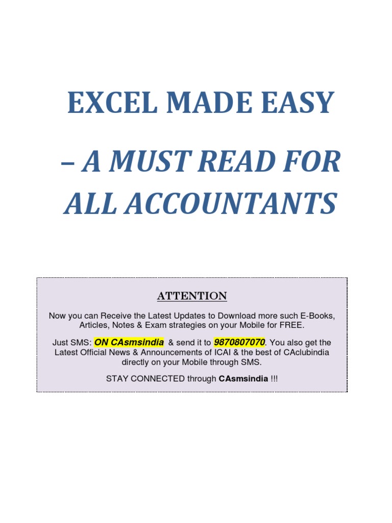 Excel Made Easy | PDF