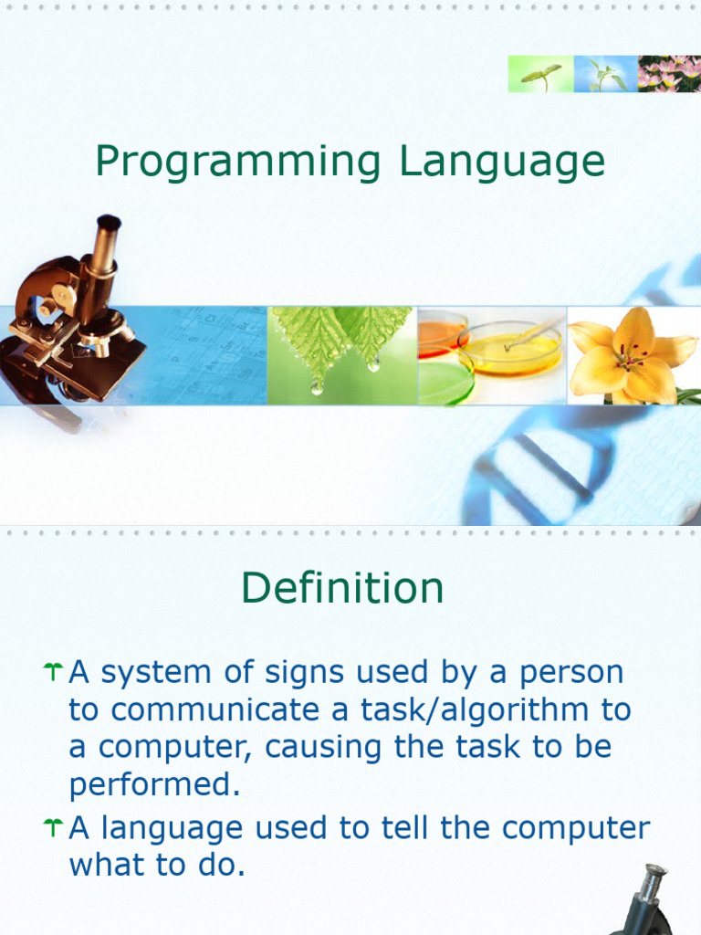 Programming Language | PDF | Programming Language | Computer Programming Programming Language | PDF | Programming Language | Computer Programming