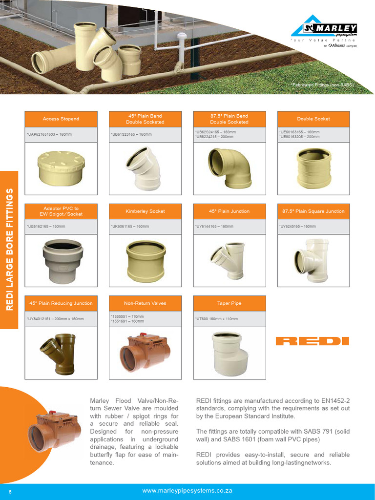 Marley Product Catalogue Brochure Redi | Download Free PDF | Pipe ...