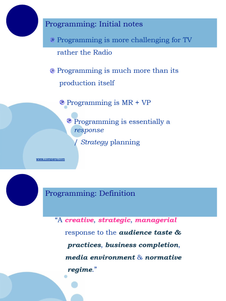 TV Programming | PDF