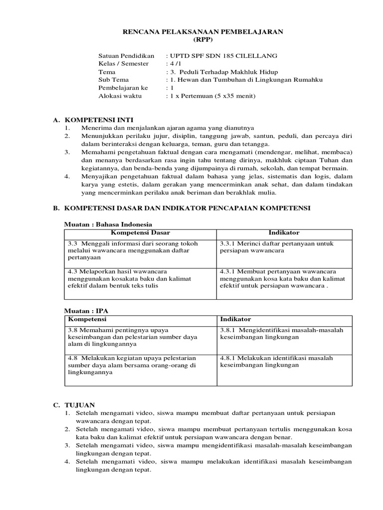 Arafa 229022495029 Rencana Aksi 2 p1 RPP LKPD Bahan Ajar Media Ajar Instrumen | PDF