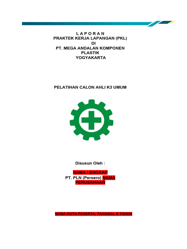 (Contoh) 1 Laporan Individu - Nama Peserta (PT MAKP) | PDF
