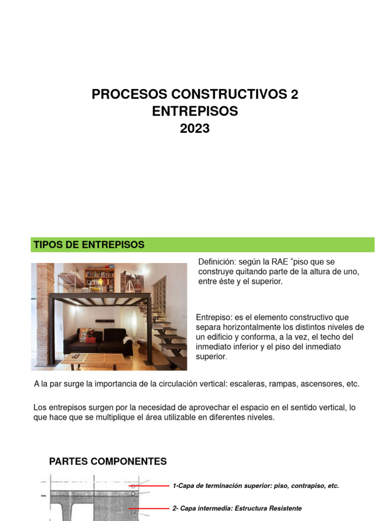 2-Clase Entrepisos | Descargar gratis PDF | Braguero | Elementos arquitectónicos
