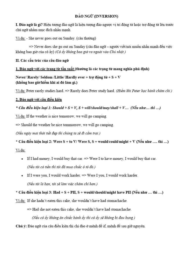 Ly Thuyet Va Bai Tap Dao Ngu Nang Cao Lop 9 | PDF