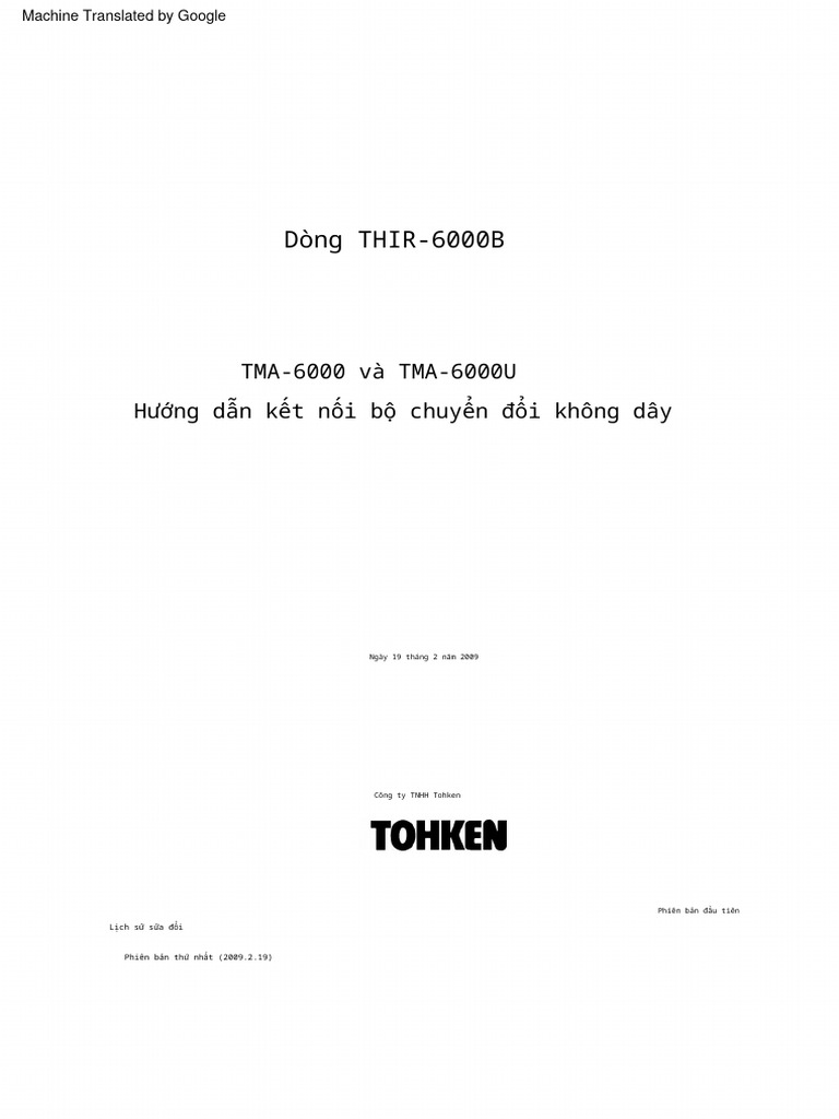 TMA-6000 and TMA-6000U Wireless Adapter Connection Instruction | PDF