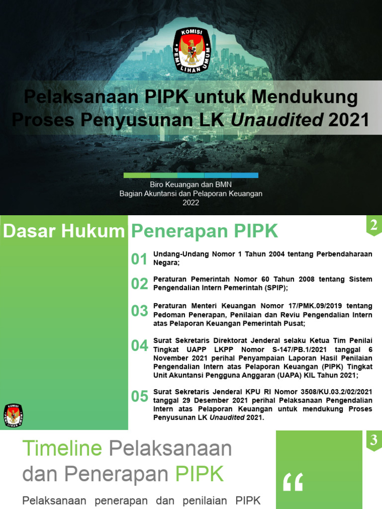 Penerapan PIPK untuk LK Unaudited 2021 | PDF | Pengelolaan Keuangan & Uang